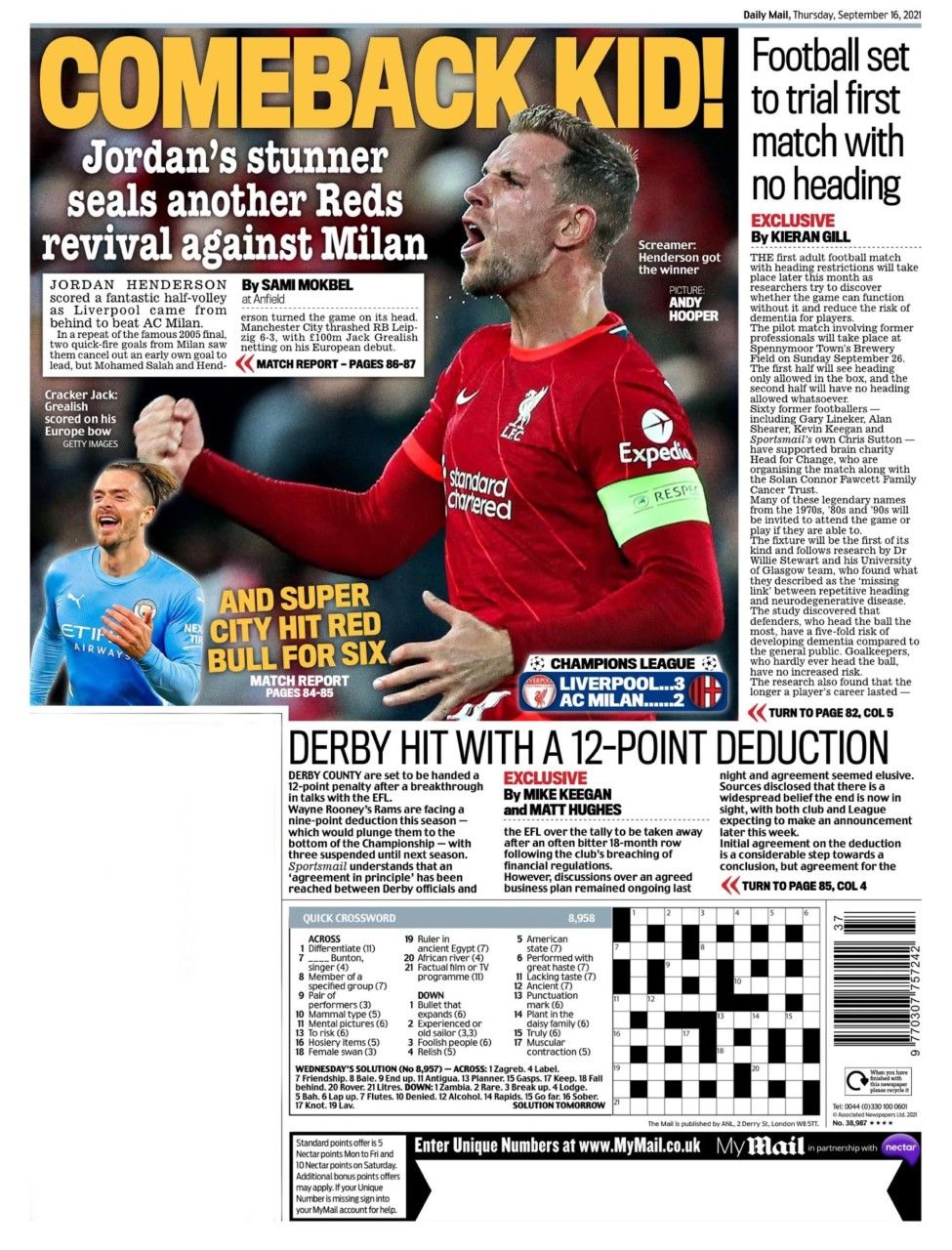 Thursday's back pages - BBC Sport