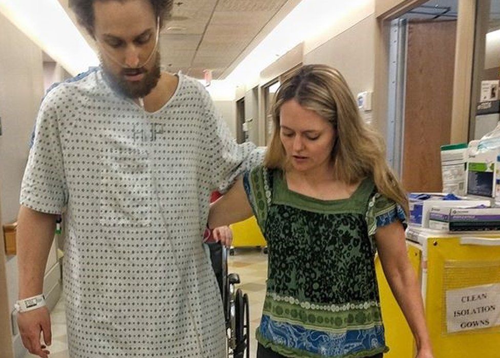 Cancer man Mike Brandon 'clears hurdle' in US cancer treatment - BBC News