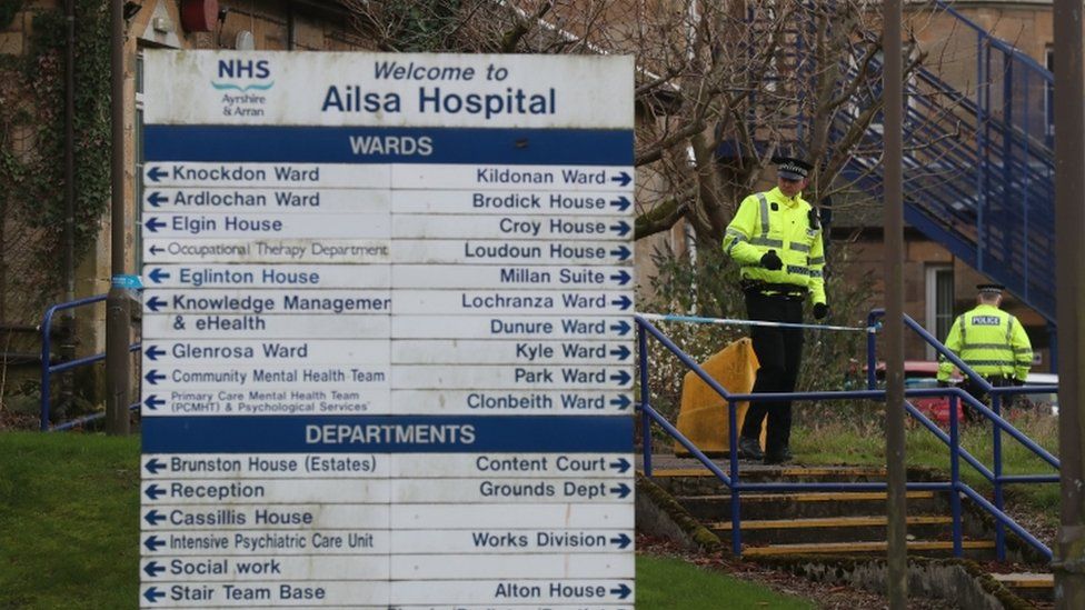 Health worker accused of lying over Ailsa Hospital knife 'attack' - BBC ...