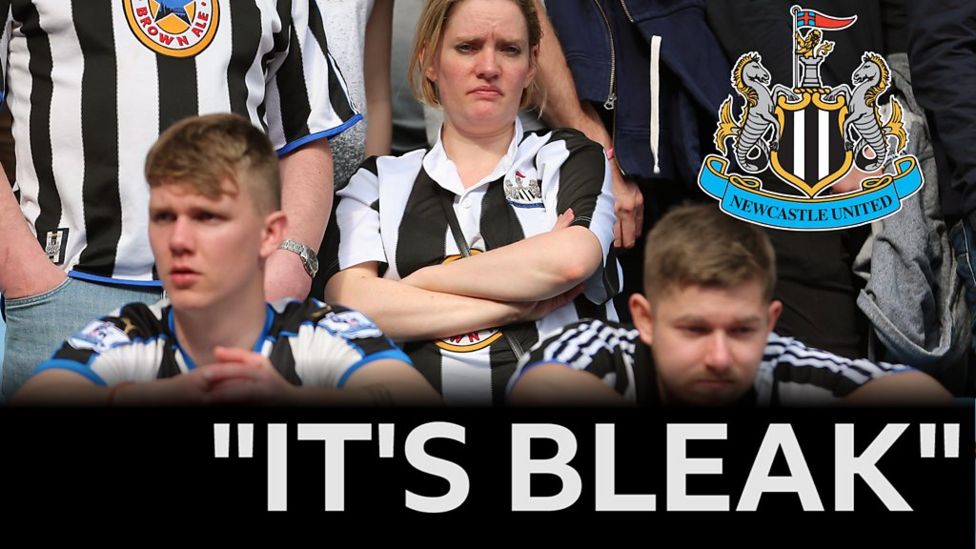 Newcastle United fans protest with 11th-minute walk-in - BBC News