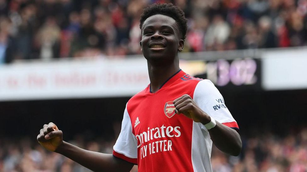 Saka wins your player of the season vote - BBC Sport