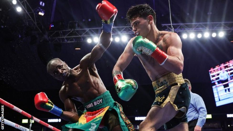 Ryan Garcia beats Emmanuel Tagoe in first fight for 15 months - BBC Sport