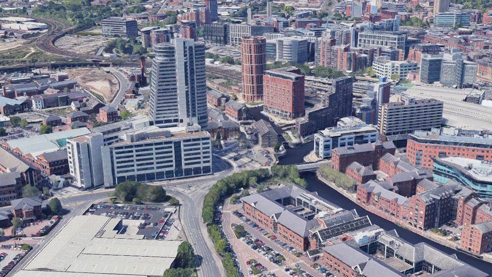 Bridgewater Place high-wind road closures could be scrapped - BBC News