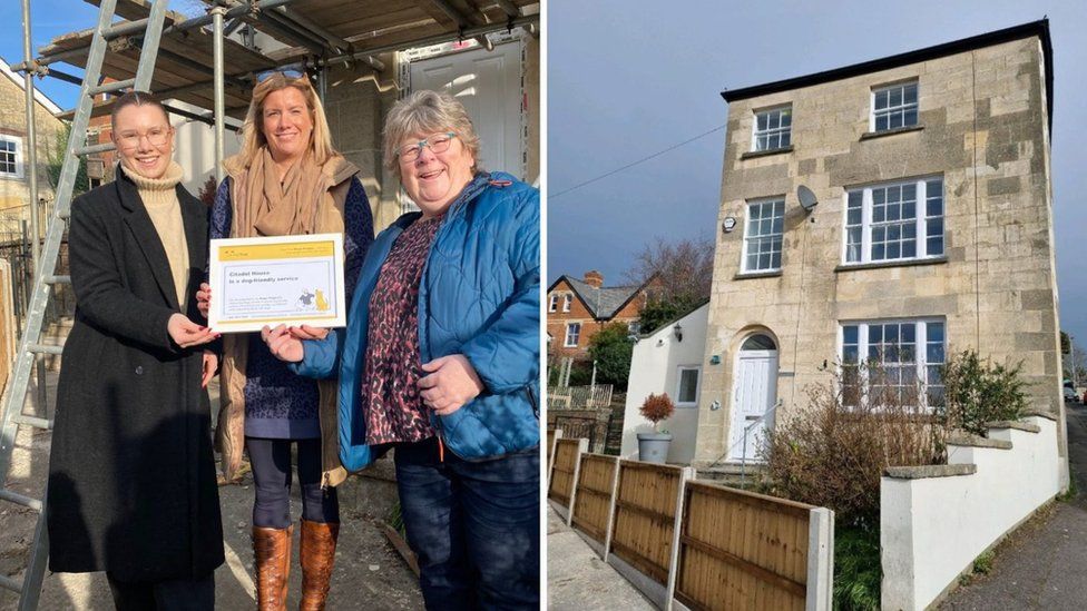 Stroud house opens for homeless people with pet dogs - BBC News