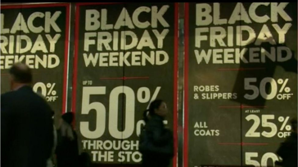 Black Friday sales rush reported by retailers - BBC News
