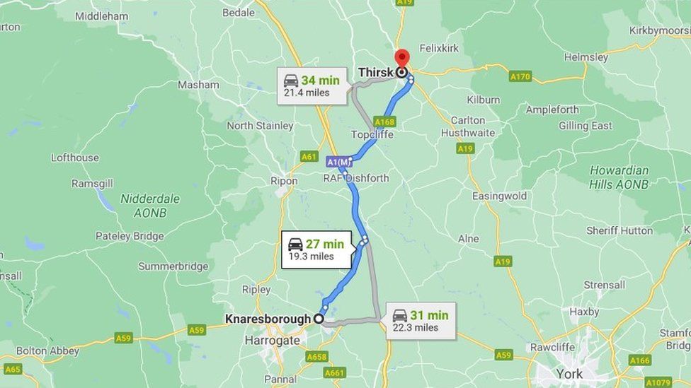 Couple lost for 15 hours on short trip to Thirsk caravan dealer - BBC News