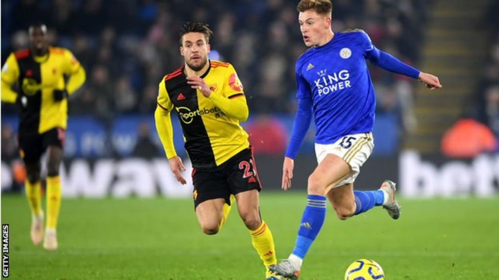 Leicester 2-0 Watford: Jamie Vardy and James Maddison on target - BBC Sport