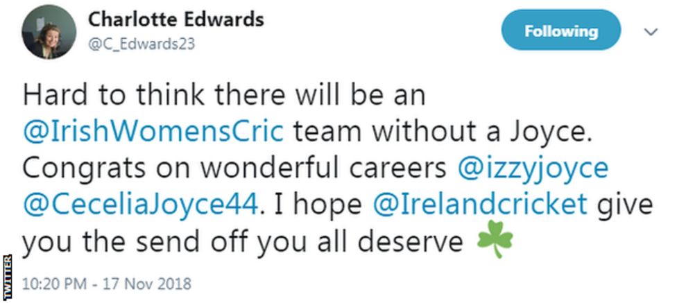 Women's World Twenty20: Ireland's Isobel & Cecelia Joyce retire after ...