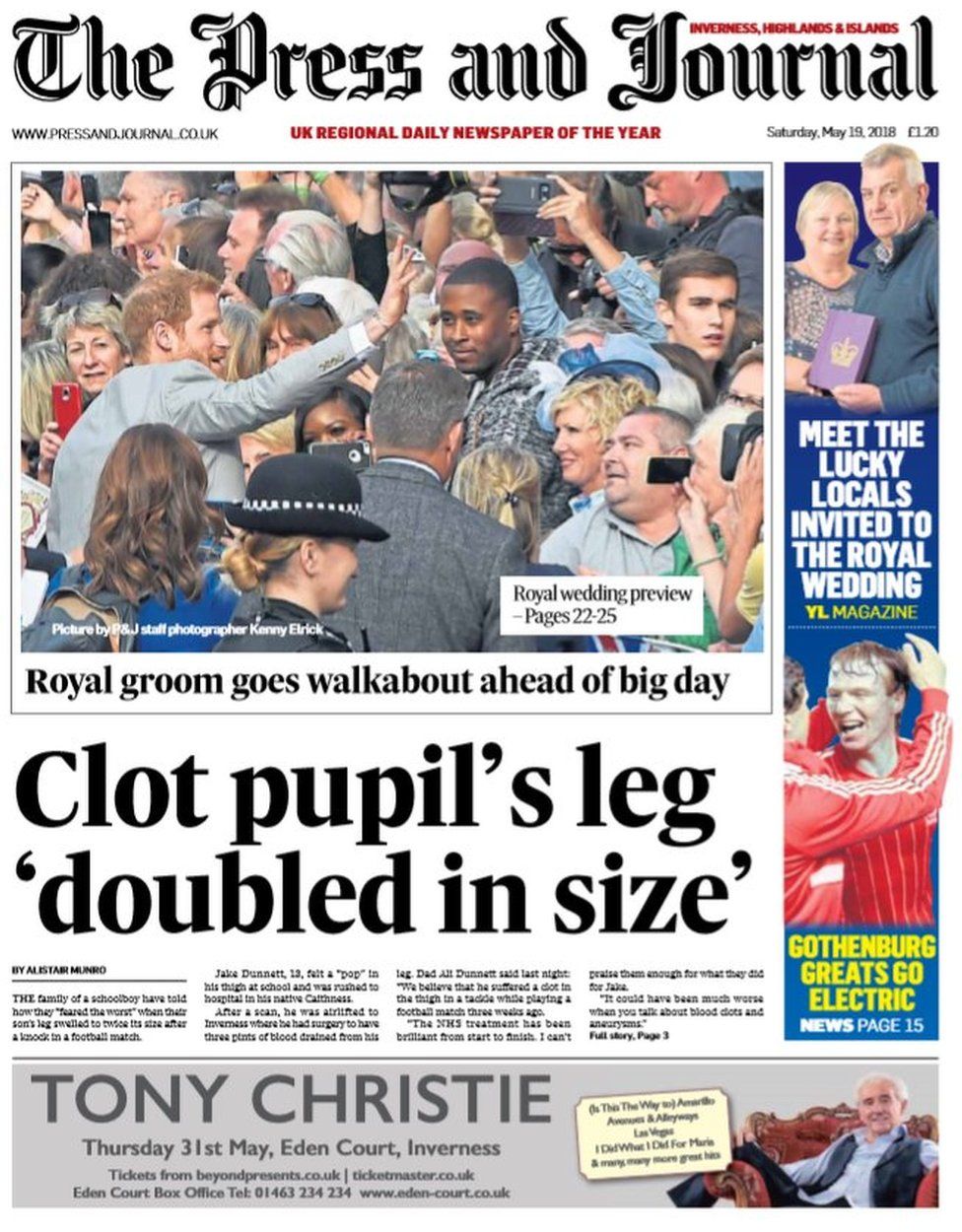 The papers: 'A royal wedding like no other' - BBC News