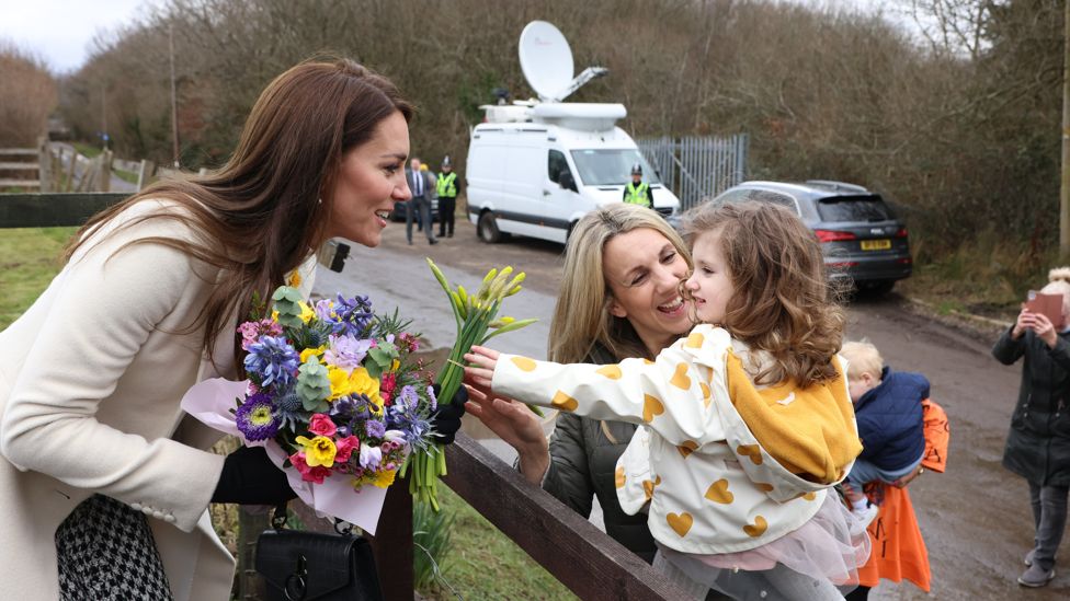 William and Kate take part in spin class on south Wales visit - BBC News