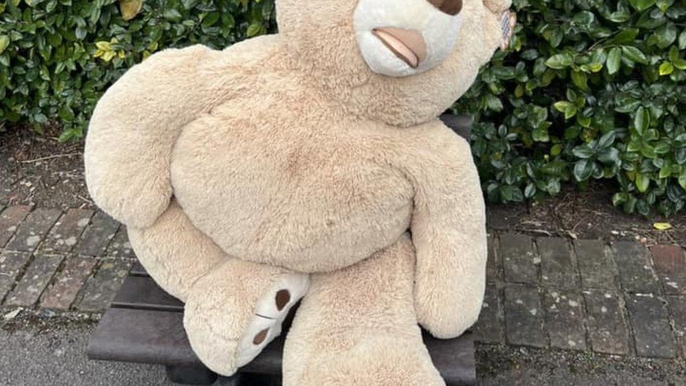 Tiny bench causes big controversy in Basingstoke - BBC News