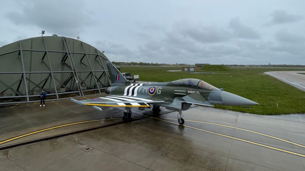 D-Day: Typhoon painted to mark 80 years since Allied invasion - BBC News