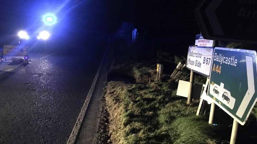 Ballycastle: Two in hospital after 'serious' crash - BBC News
