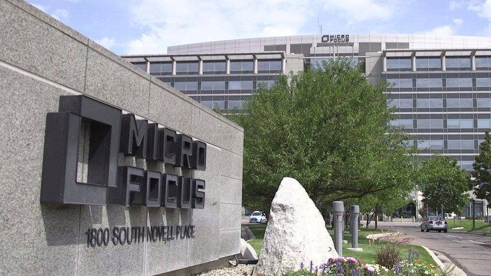 UK tech giant Micro Focus plunges in value as shares crash - BBC News