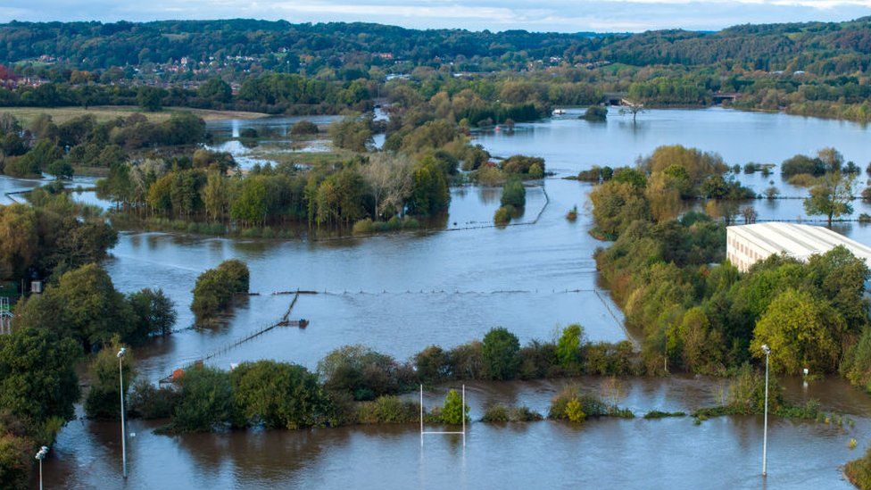 Storm Babet: Photos show impact of floods in Derbyshire - BBC Newsround