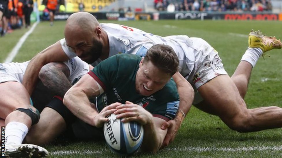 Premiership: Leicester 62-19 Exeter - Chris Ashton reaches 100 league ...