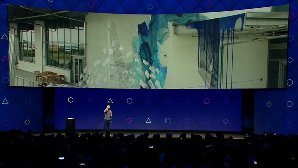 Augmented reality art: Where your home becomes the gallery - BBC News