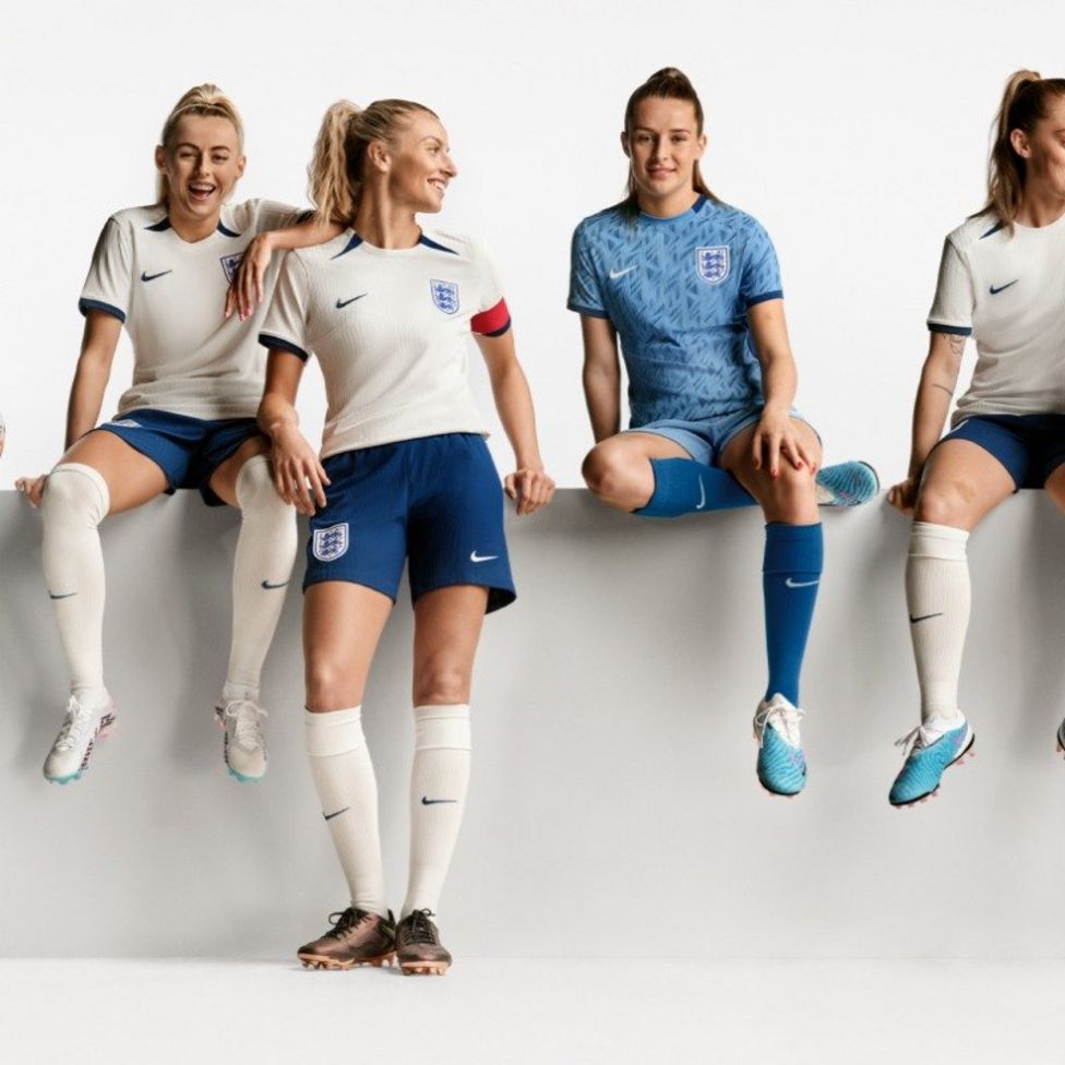 Lionesses: England's new kit has blue shorts to tackle period concerns ...