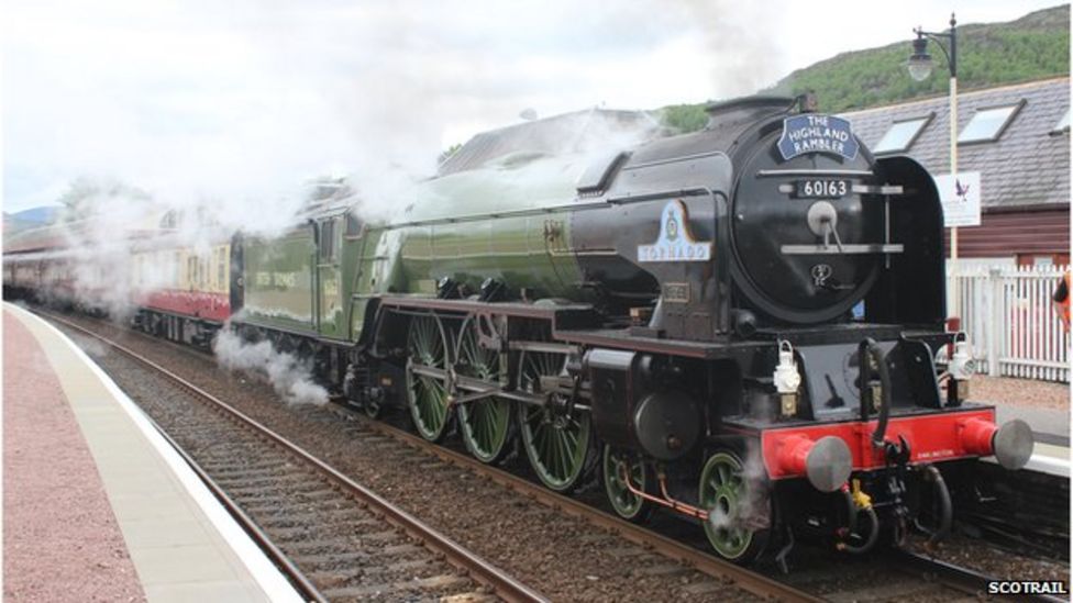 Steam trains will run along the new Borders Railway - BBC News