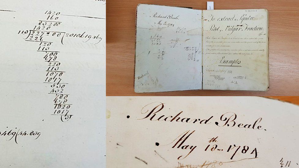 18th-Century maths book reveals doodles from 1784 - BBC Newsround