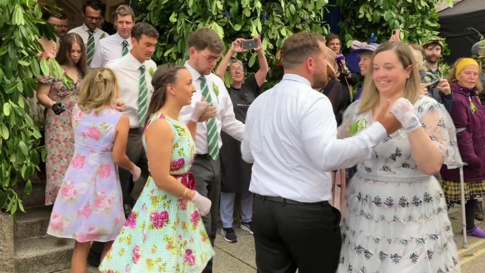 Helston celebrates Flora Day in fine style with dancing and music - BBC ...