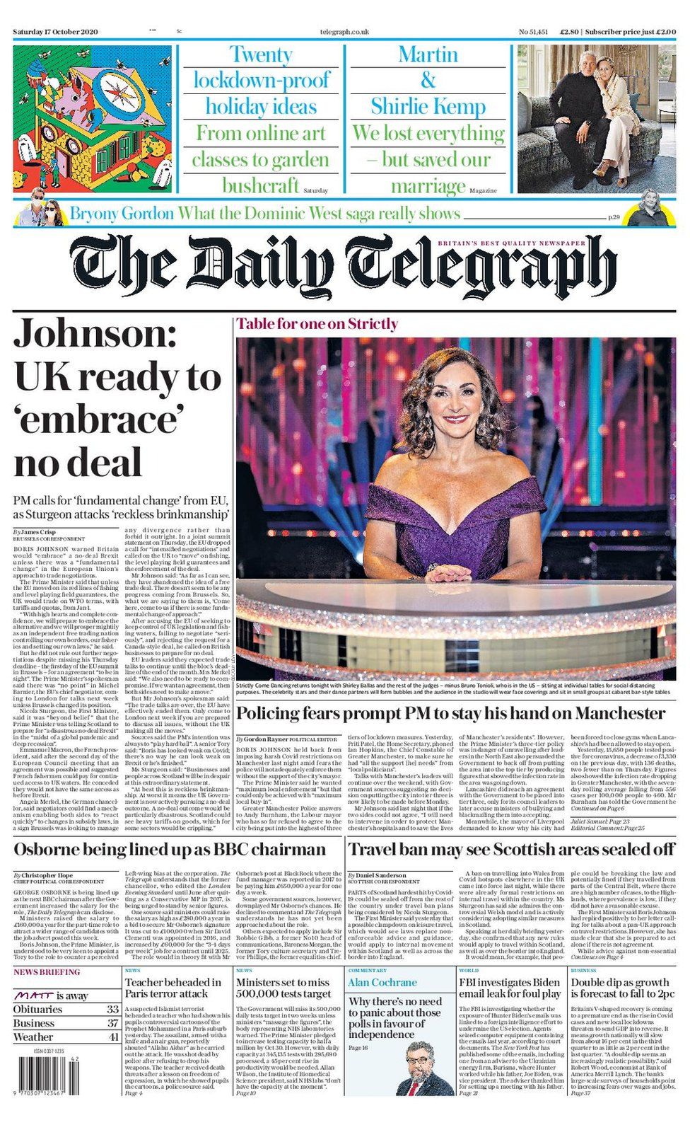 Scotland's papers: Managers 'unite' in Covid plea and no-deal Brexit ...