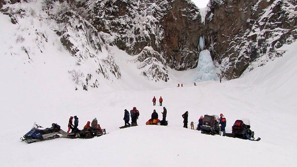 Kamchatka: Frozen waterfall collapse kills one in Russia's far east ...