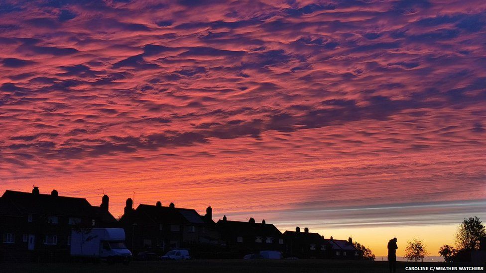 Stunning sunrise skies over northern England - BBC Weather Watchers