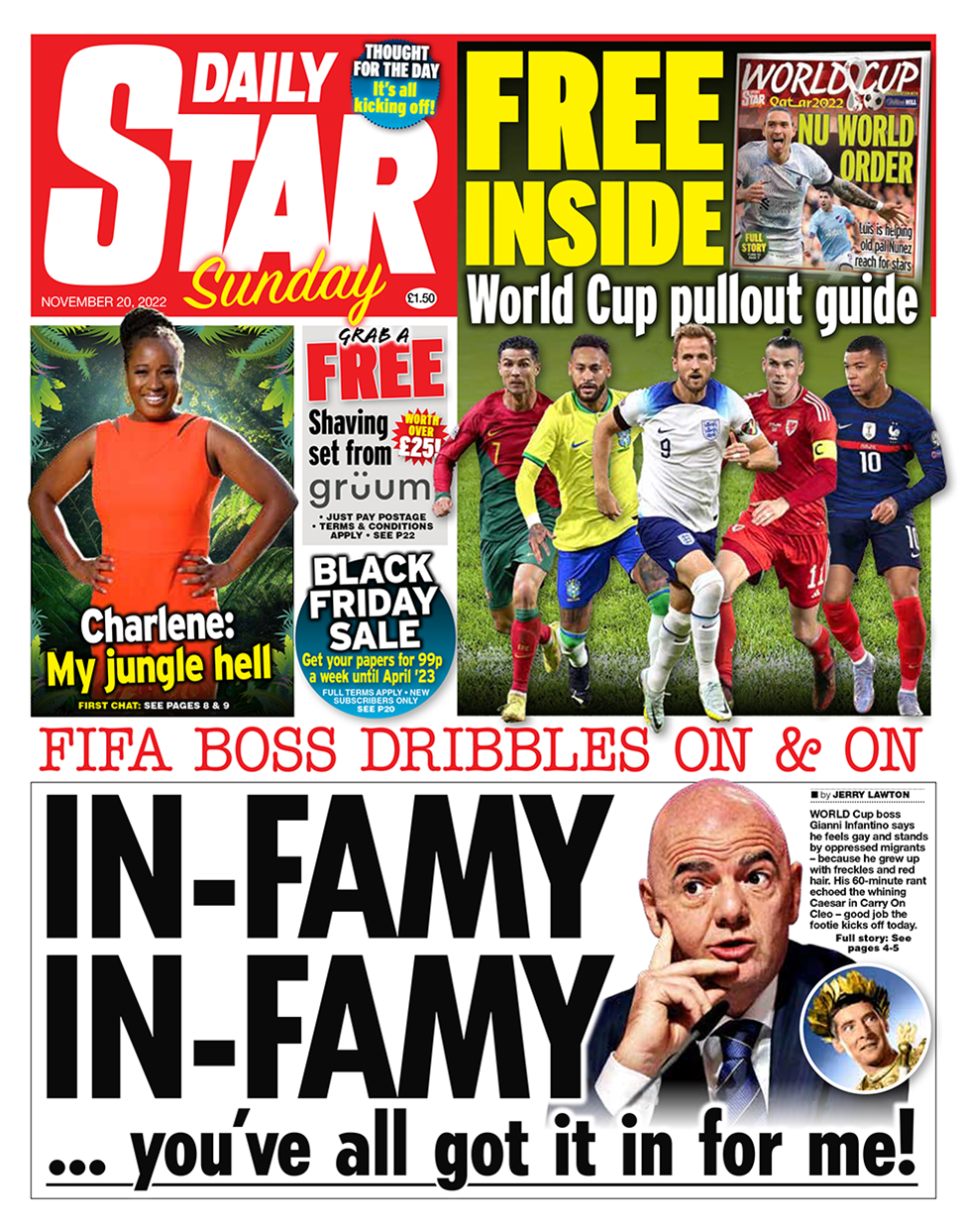 'Come on you Lions' and Fifa boss speech 'outrage' - BBC News