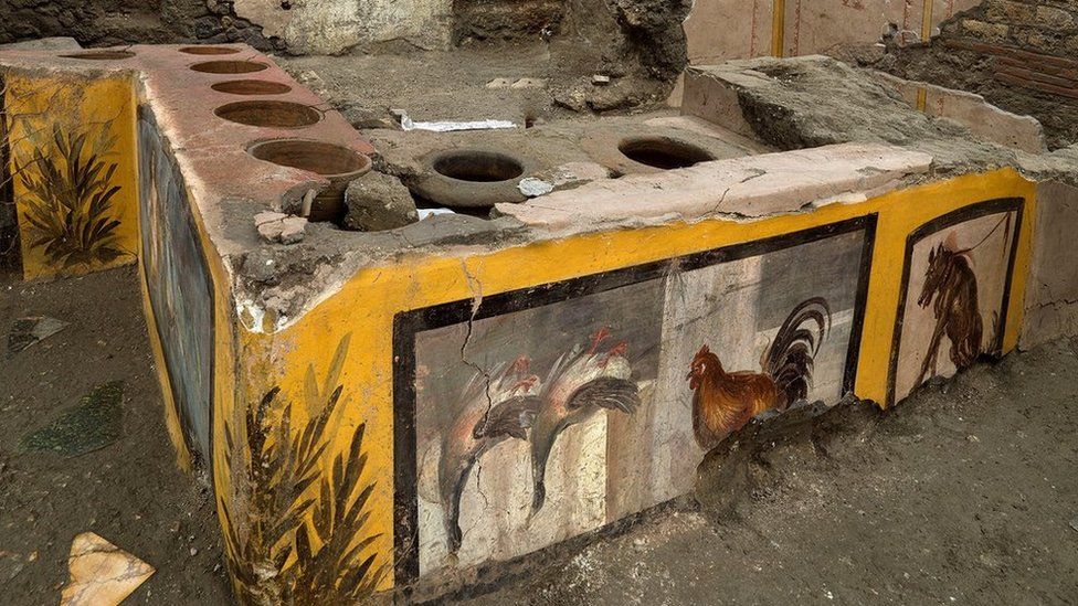 Ancient Roman snack bar discovered in Pompeii - BBC Newsround