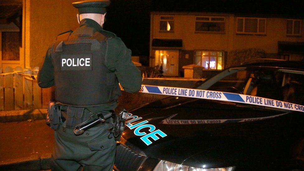 Coleraine: Mother and son shot in house by masked man - BBC News