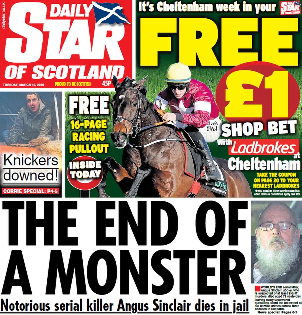 Scotland's papers: PM's EU talks and serial killer death - BBC News