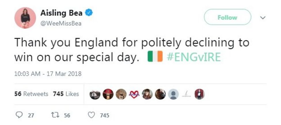 Six Nations: Ireland beat England 24-15 to win Grand Slam - BBC Sport