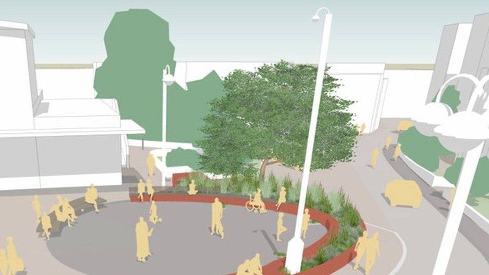 Westbury Rotunda to be upgraded after redesign commissioned - BBC News