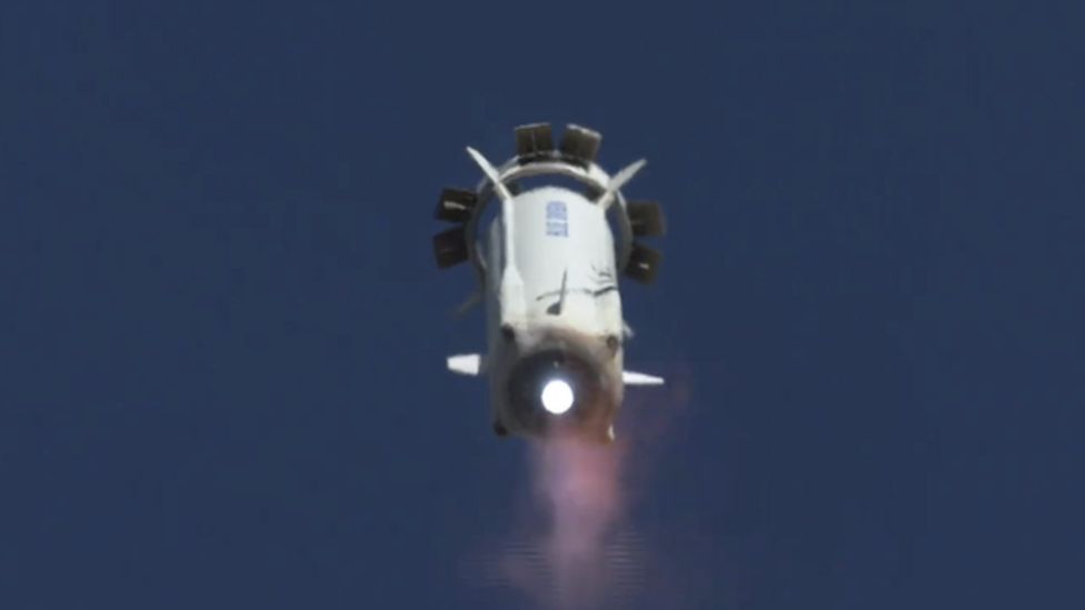 Jeff Bezos' New Shepard rocket system flies for 10th time - BBC News