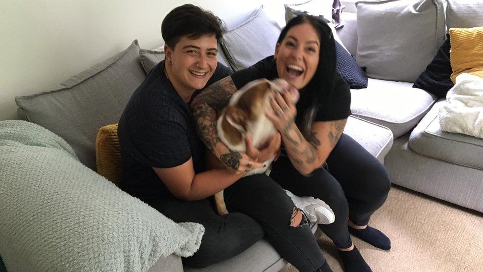 Coronavirus: Couples react as ban on weddings lifted in England - BBC News