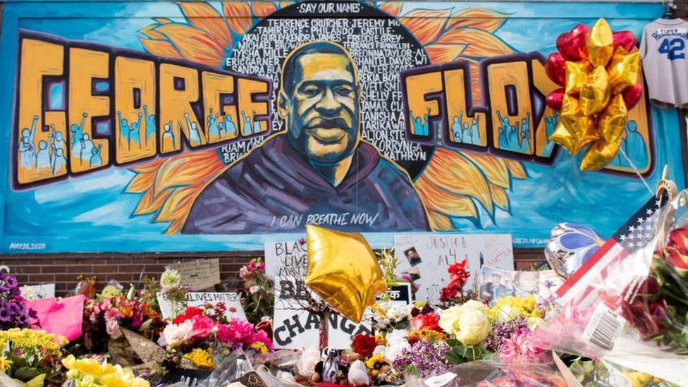 George Floyd: Memorial held in the US - BBC Newsround