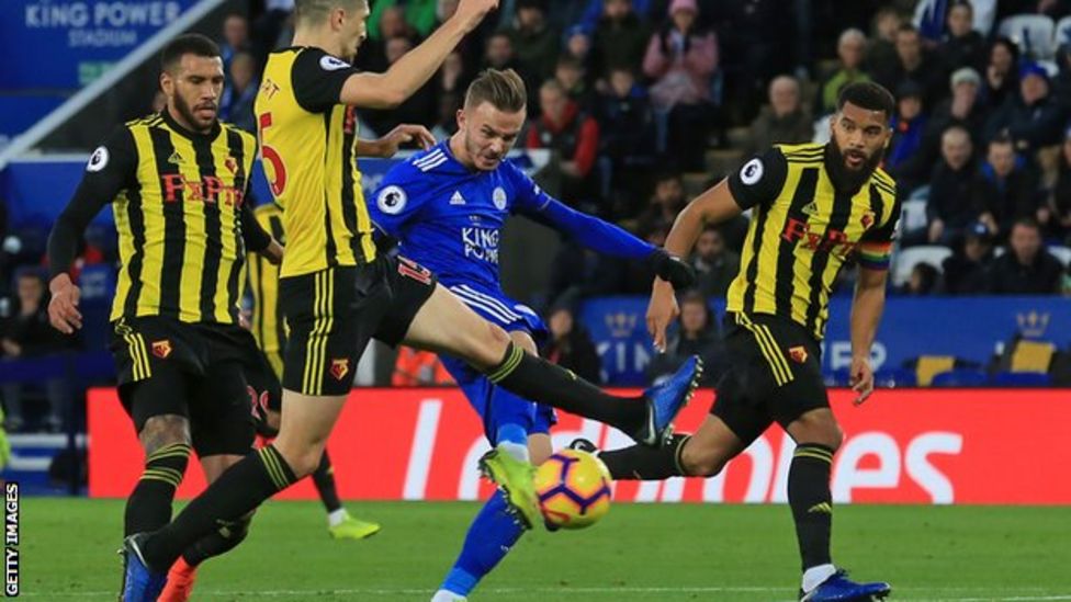 Leicester City 2-0 Watford: Vardy penalty helps Foxes beat Hornets ...