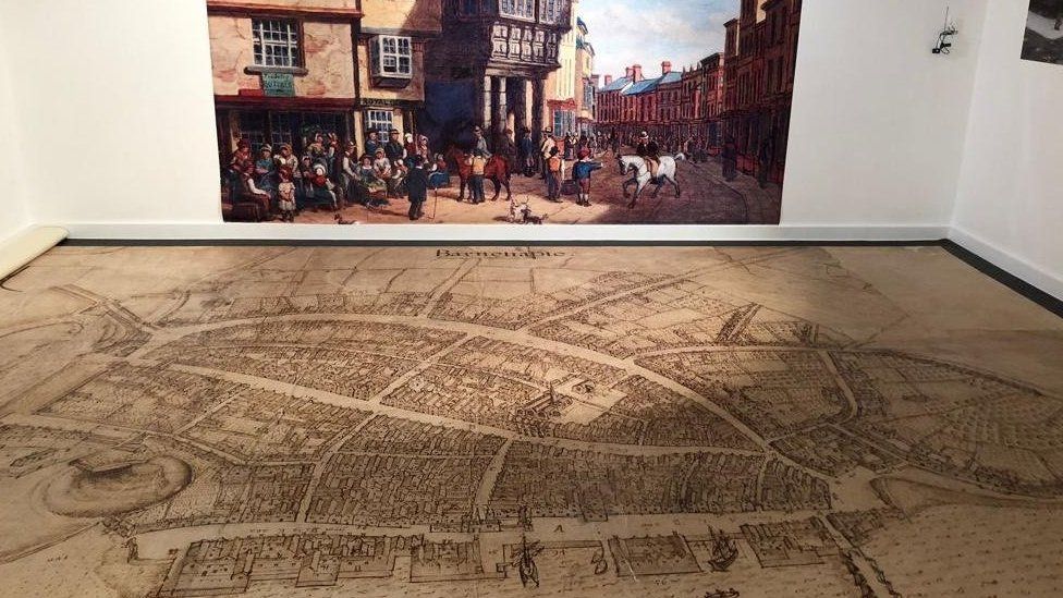 Barnstaple map discovery reveals a window to the past - BBC News