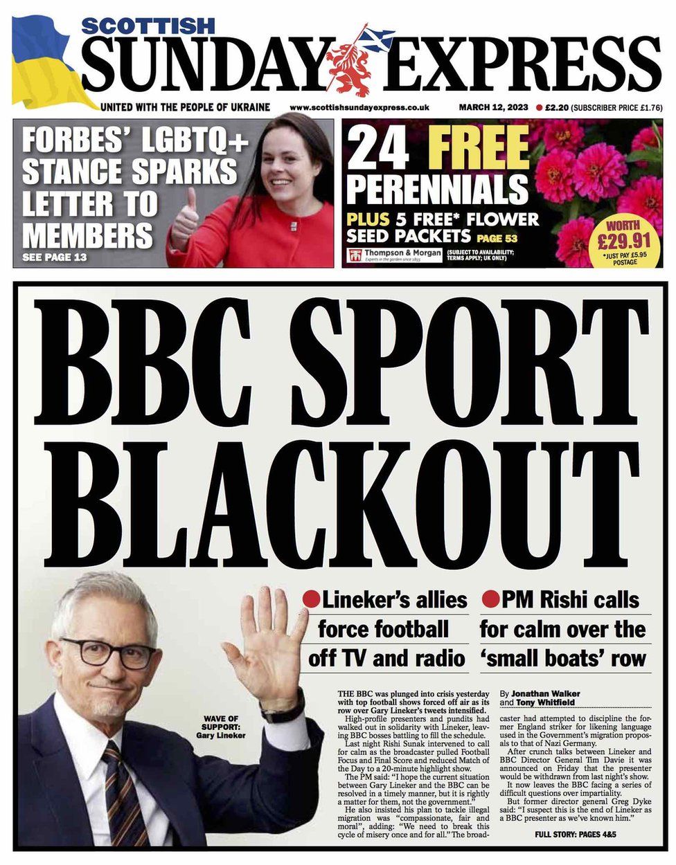 Sturgeon envoy role and BBC Sport blackout - BBC News
