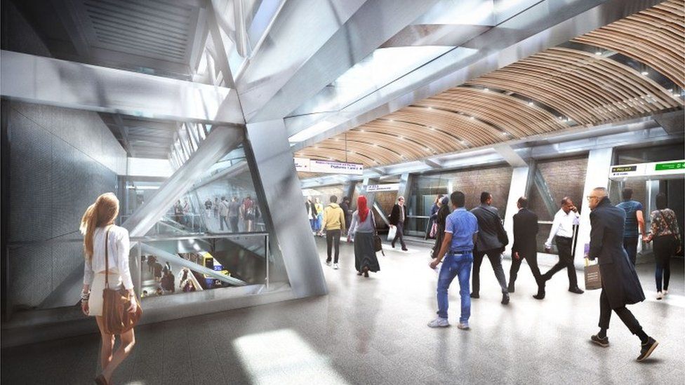 Crossrail project: New Elizabeth line stations revealed - BBC News