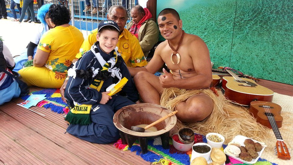 In Pictures: Australia v Fiji - BBC News
