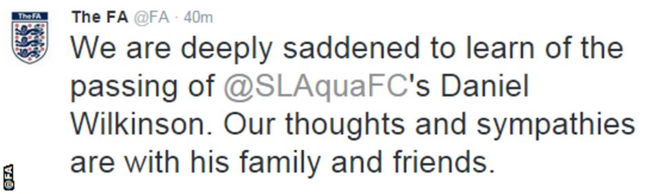 Daniel Wilkinson: Non-league footballer dies after collapsing on pitch ...