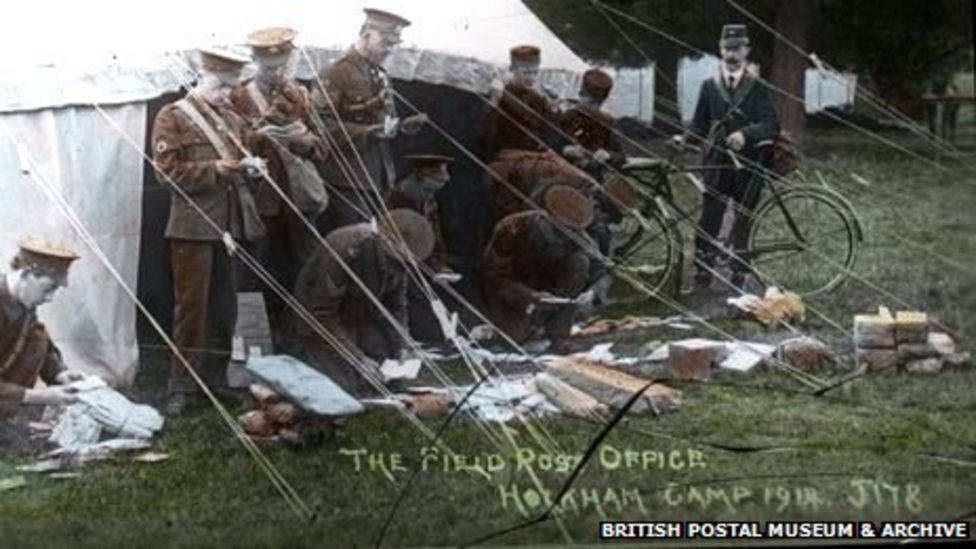 World War One: How did 12 million letters a week reach soldiers? - BBC News
