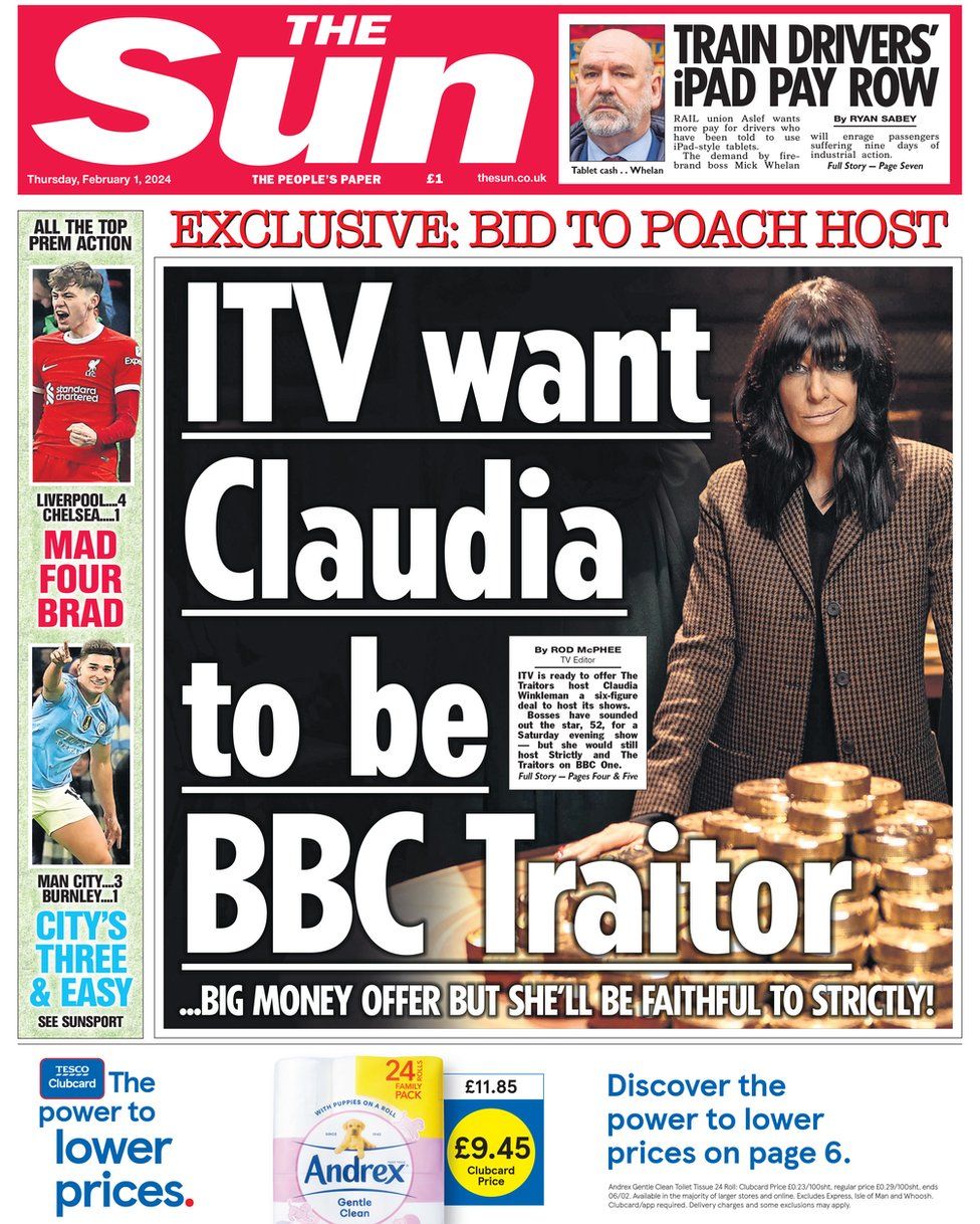 Newspaper headlines: Sturgeon's 'crocodile tears and 'ITV want ...