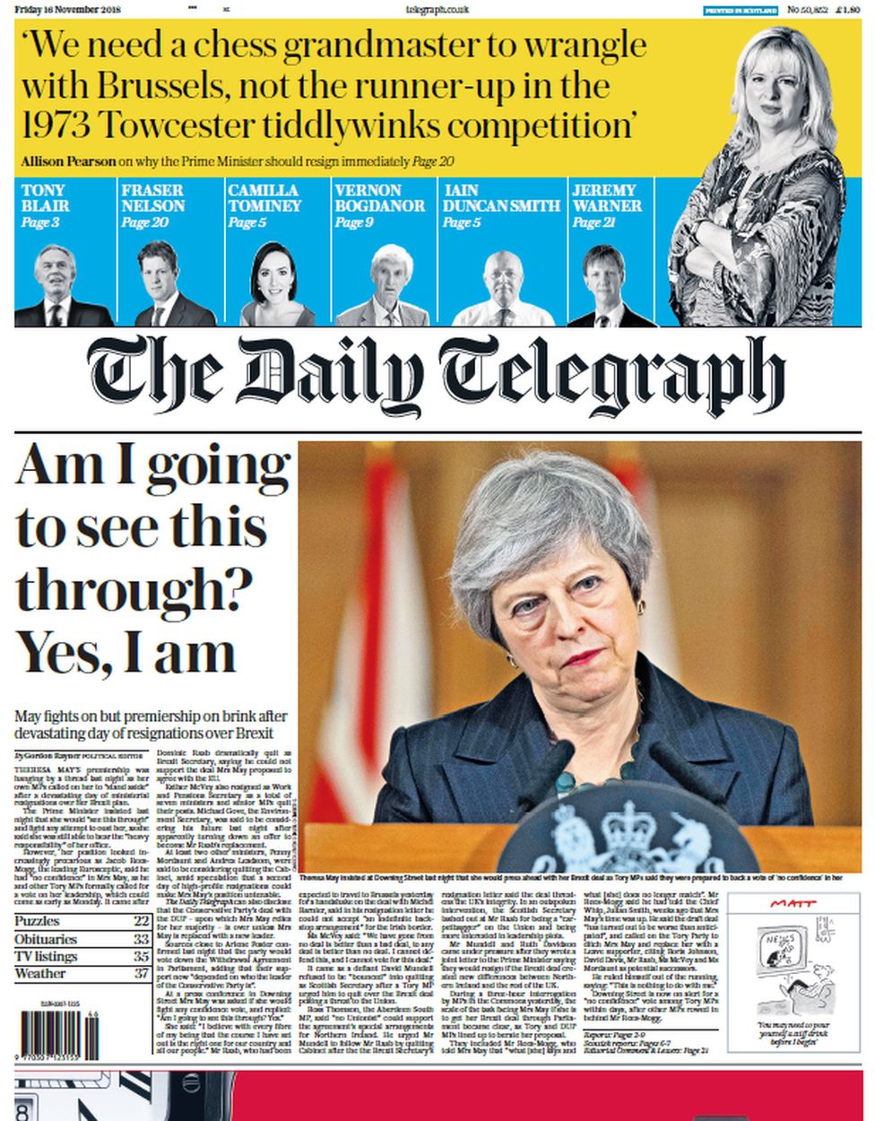 Scotland's papers: Theresa May vows to see Brexit through - BBC News