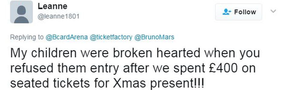 Bruno Mars fans' anger at missing Barclaycard Arena gig - BBC News