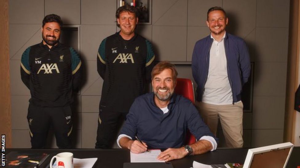 Jurgen Klopp: Liverpool boss signs contract extension until 2026 - BBC ...