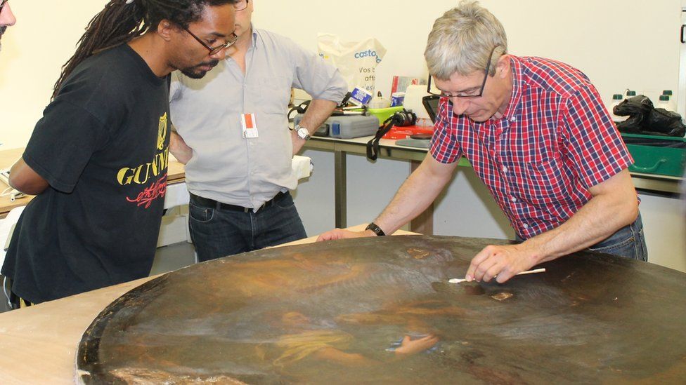 'Lost' painting by Charles Le Brun for Louis XIV restored - BBC News