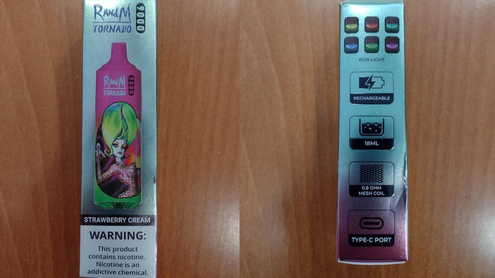 Oxfordshire County Council warns against illegal disposable vapes - BBC ...